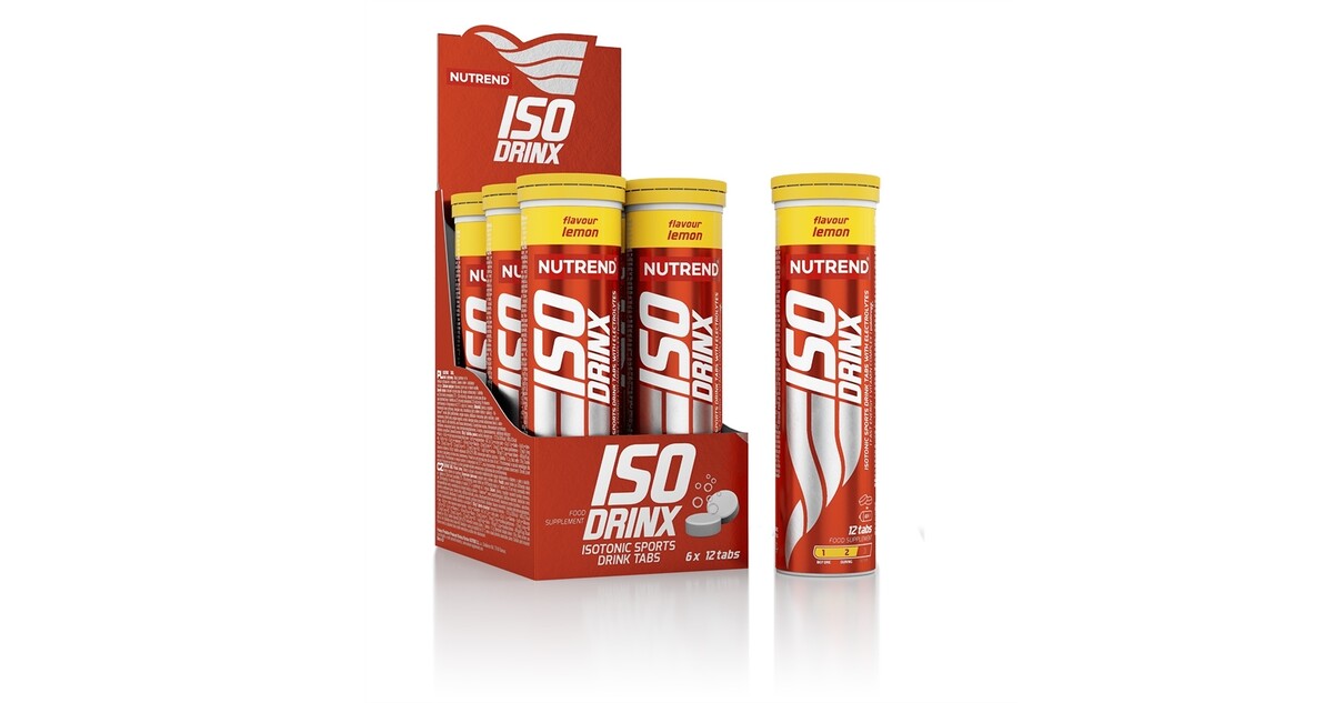 Rozpustné tablety Nutrend Isodrinx Tabs, 12 tablet - citrón - inSPORTline