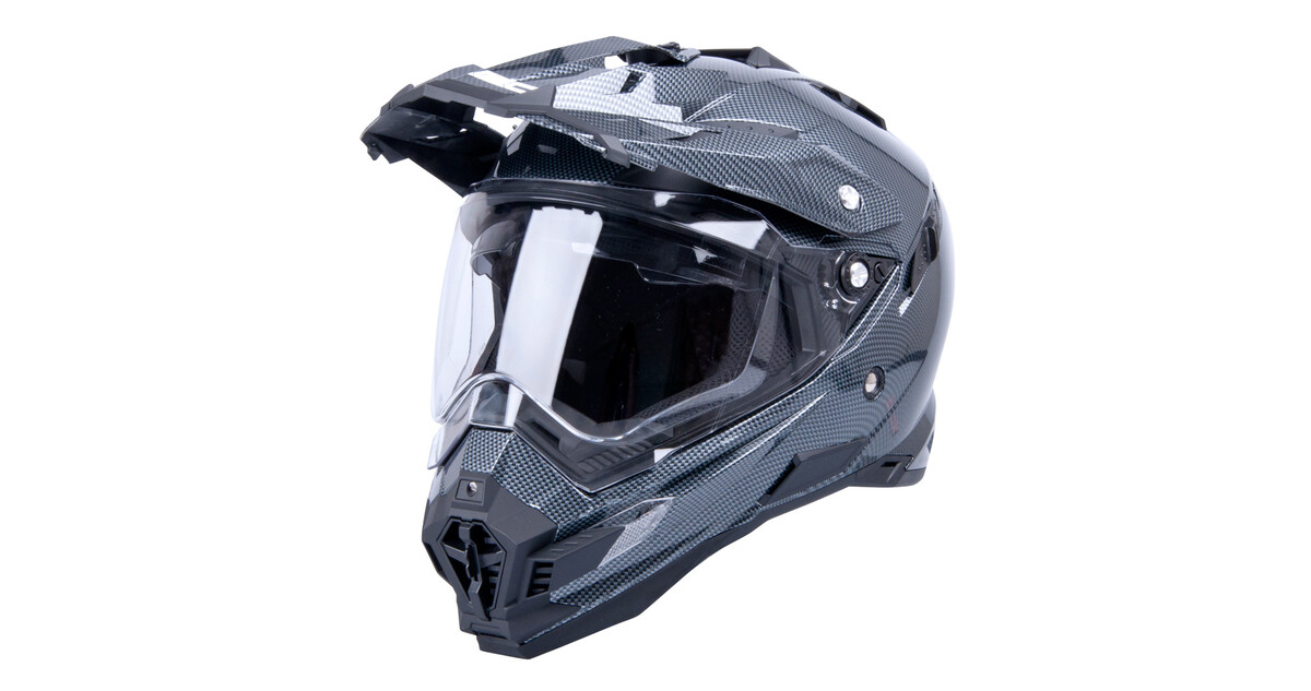 Motokrosová přilba W-TEC AP-885 Carbon Look - inSPORTline