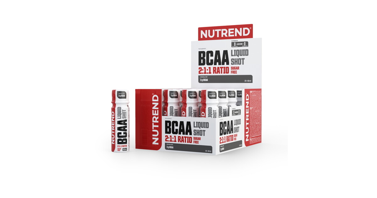 Aminokyseliny Nutrend BCAA Liquid Shot 20x60 ml - inSPORTline