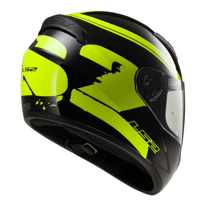 Motoros sisak LS2 Rookie Fluo Black-Hi-Vis Yellow - inSPORTline