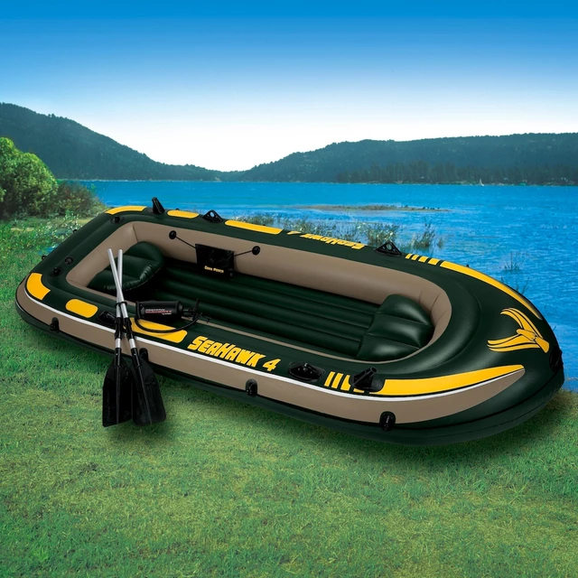 Intex Inflatable Boat for 4 People + oars - inSPORTline