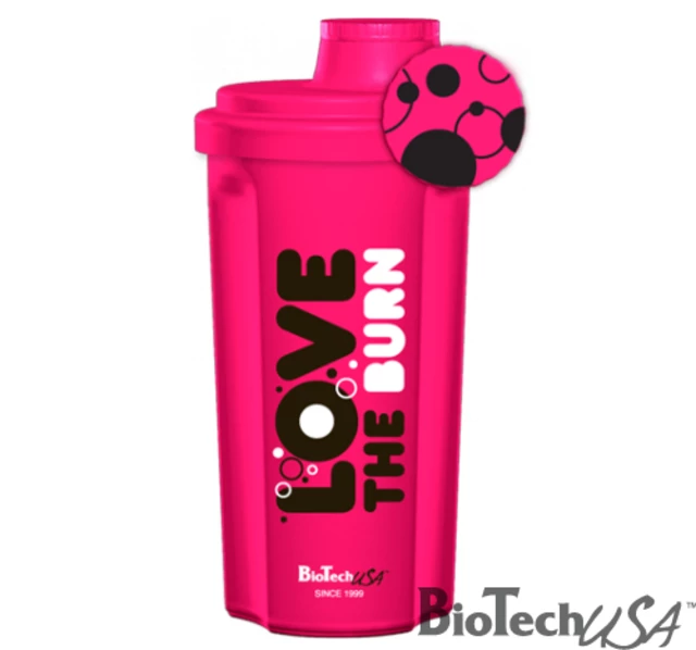Neon pink Love the Burn Shaker - 700 ml - inSPORTline