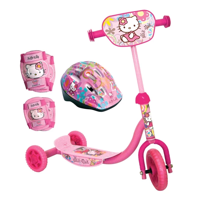 Hello Kitty children's set - tricycle, helmet, ellbow and knee pads ...